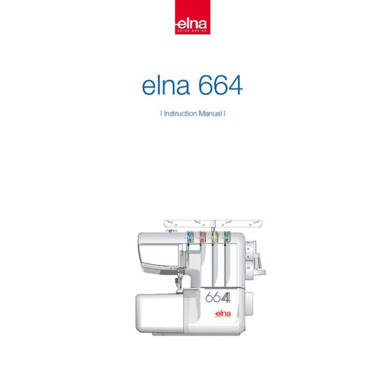Elna 664 Overlocker Instruction Manual PDF Download – Elna Direct