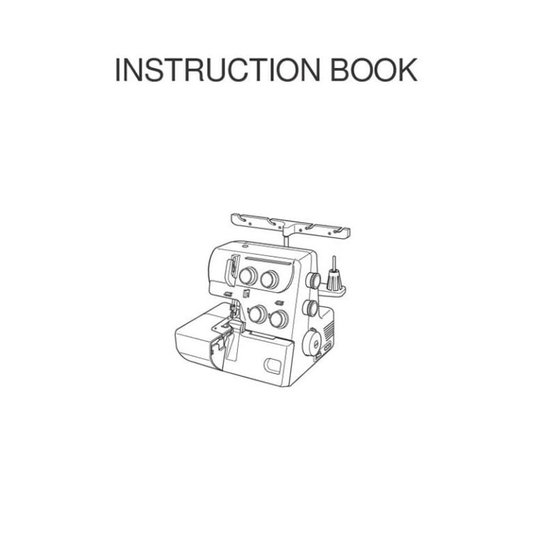 Elna 792D Overlocker Instruction Manual PDF Download – Elna Direct